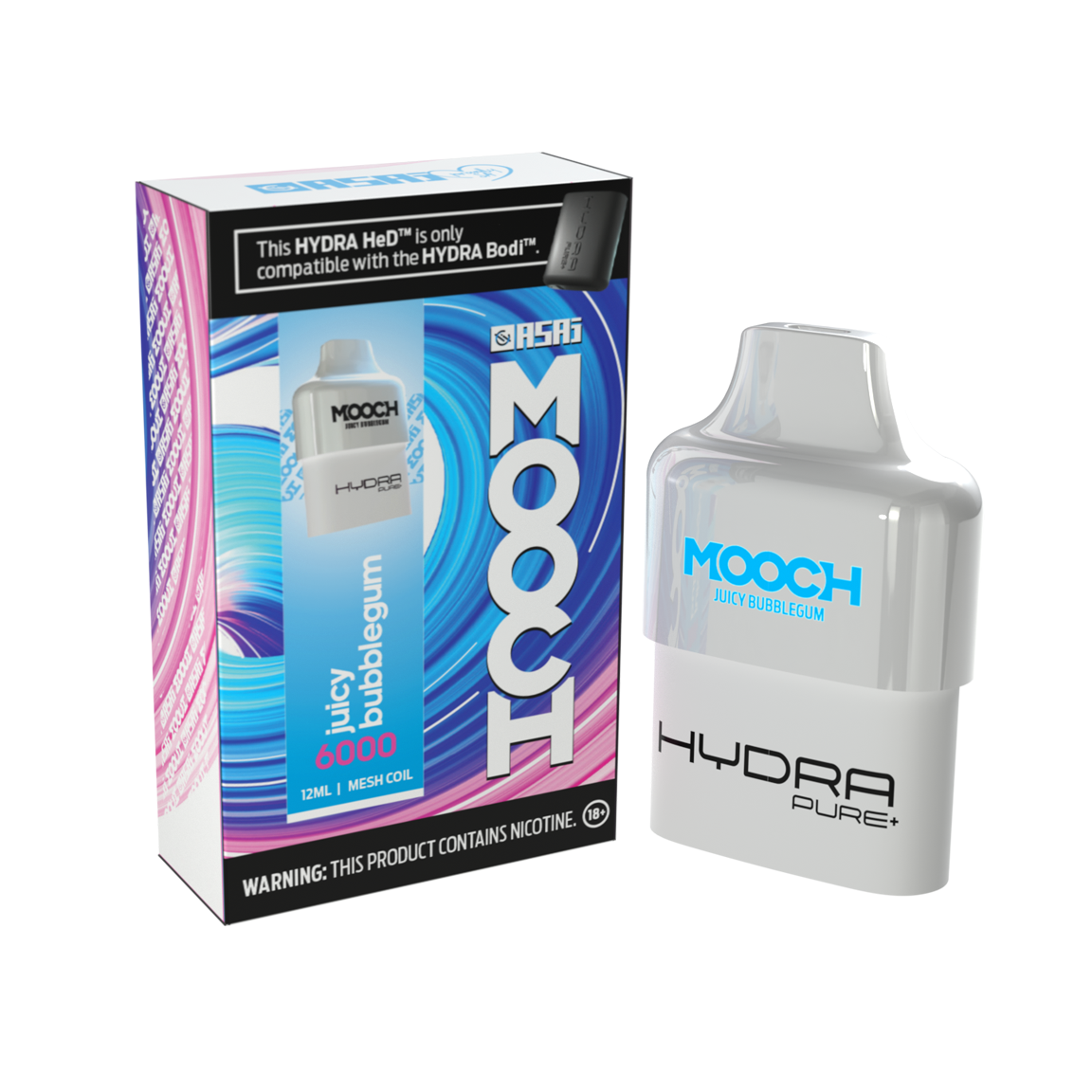 Mooch POD – 6000 puff disposable pod – Juicy Bubblegum – Juicy Joes ...